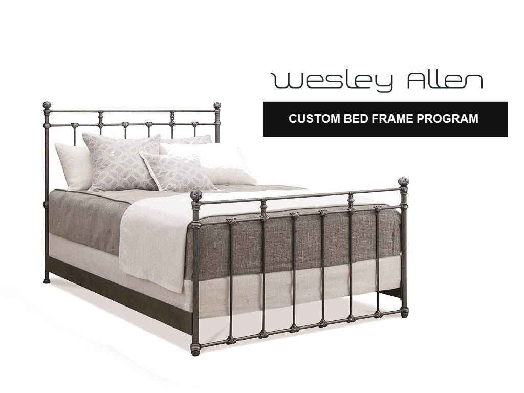 Wesley Allen Custom Bed Frame Program Bedroom Quality Metal Furniture