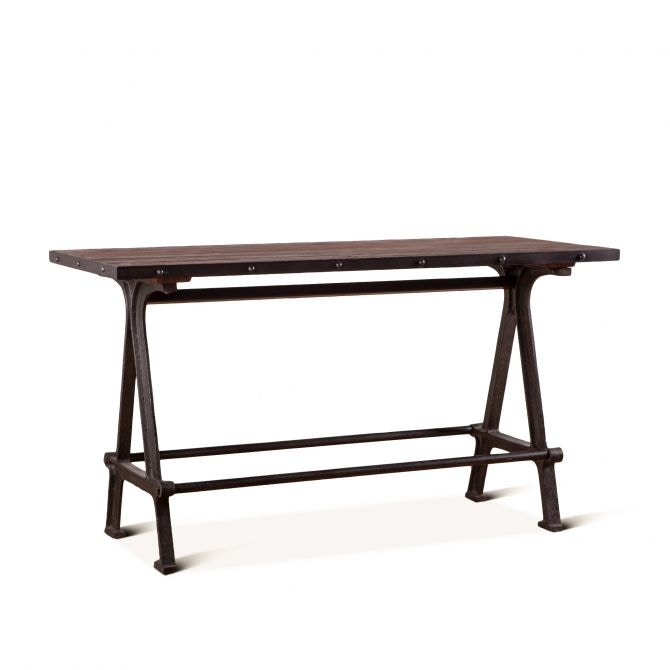 Industrial Teak Reclaimed Wood Gathering Table - Colorado Style Home ...