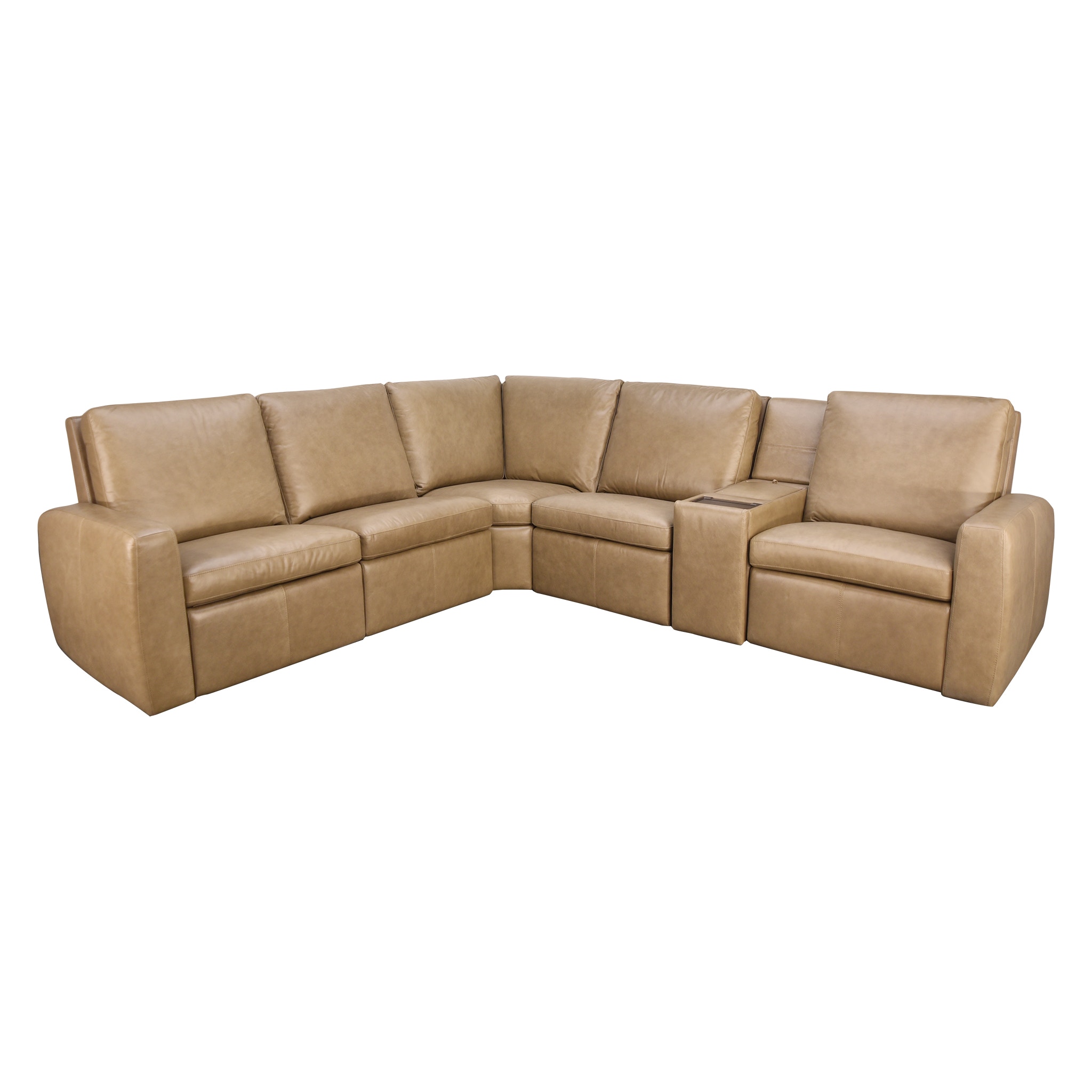 Flexsteel Living Room ARIA LEATHER 6PC SECTIONAL-P1ZG 52847 - Kittle's ...